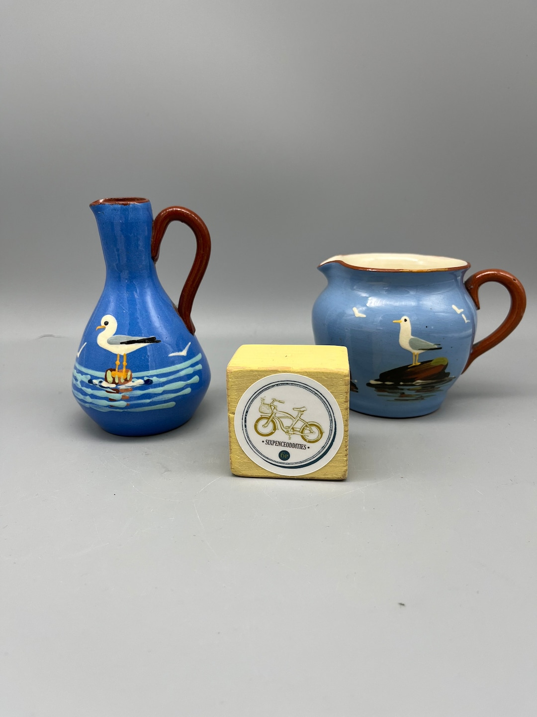 Devon Pottery Seagull Pitchers, Clay Vessels, Dartmouth Pottery Devon ...