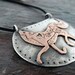 Running Fox Hand Forged Pendant Fox Talisman Sterling - Etsy