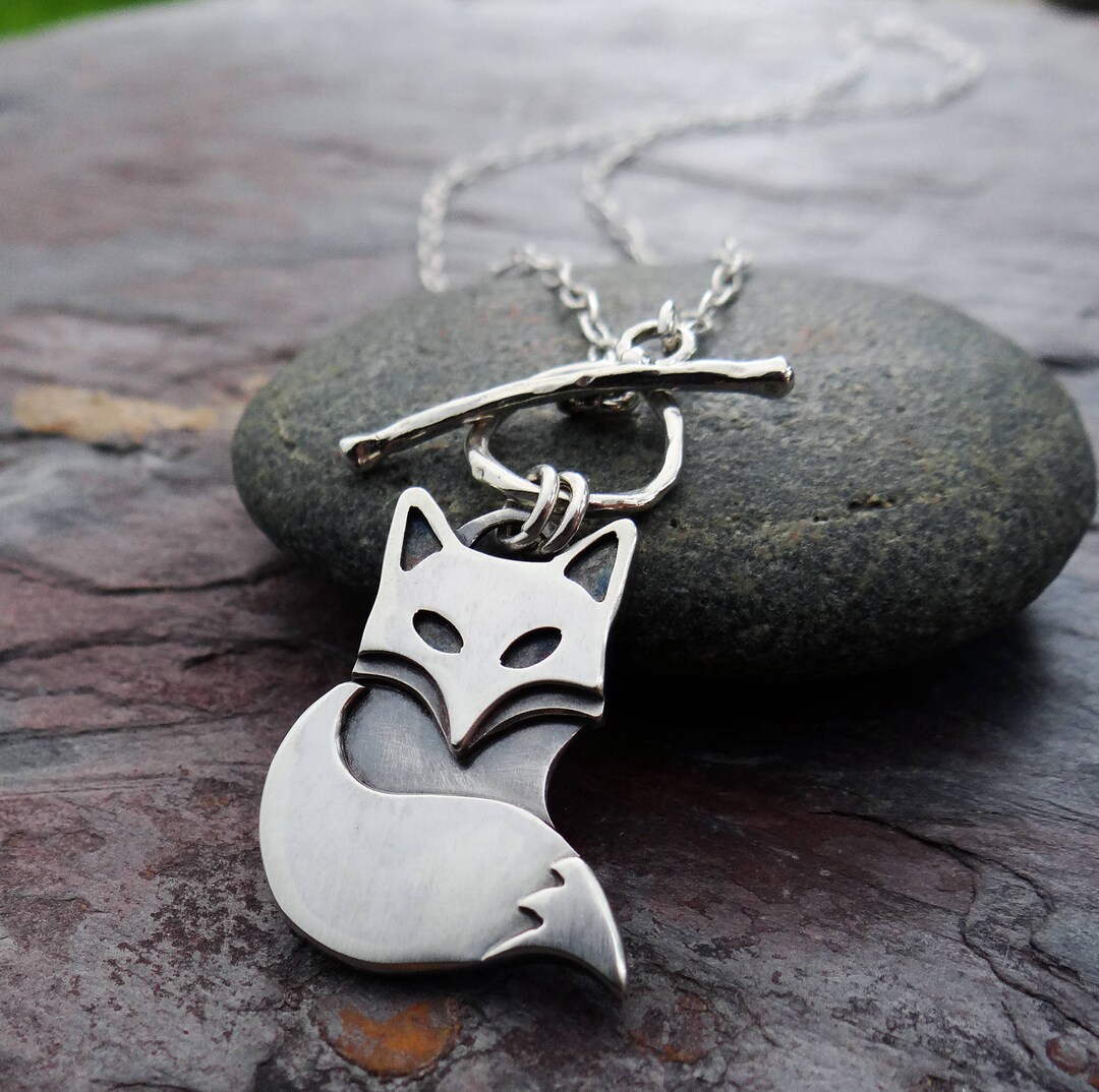 Arctic Fox Pendant || Hand Fabricated Sterling Silver Pendant || Nature ...