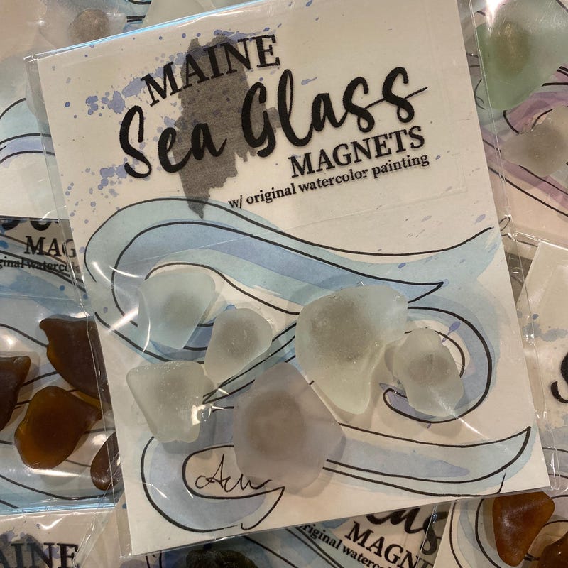 Sea Glass Magnets - Etsy