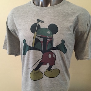 Mickey Mouse Boba Fett T-shirt - Etsy