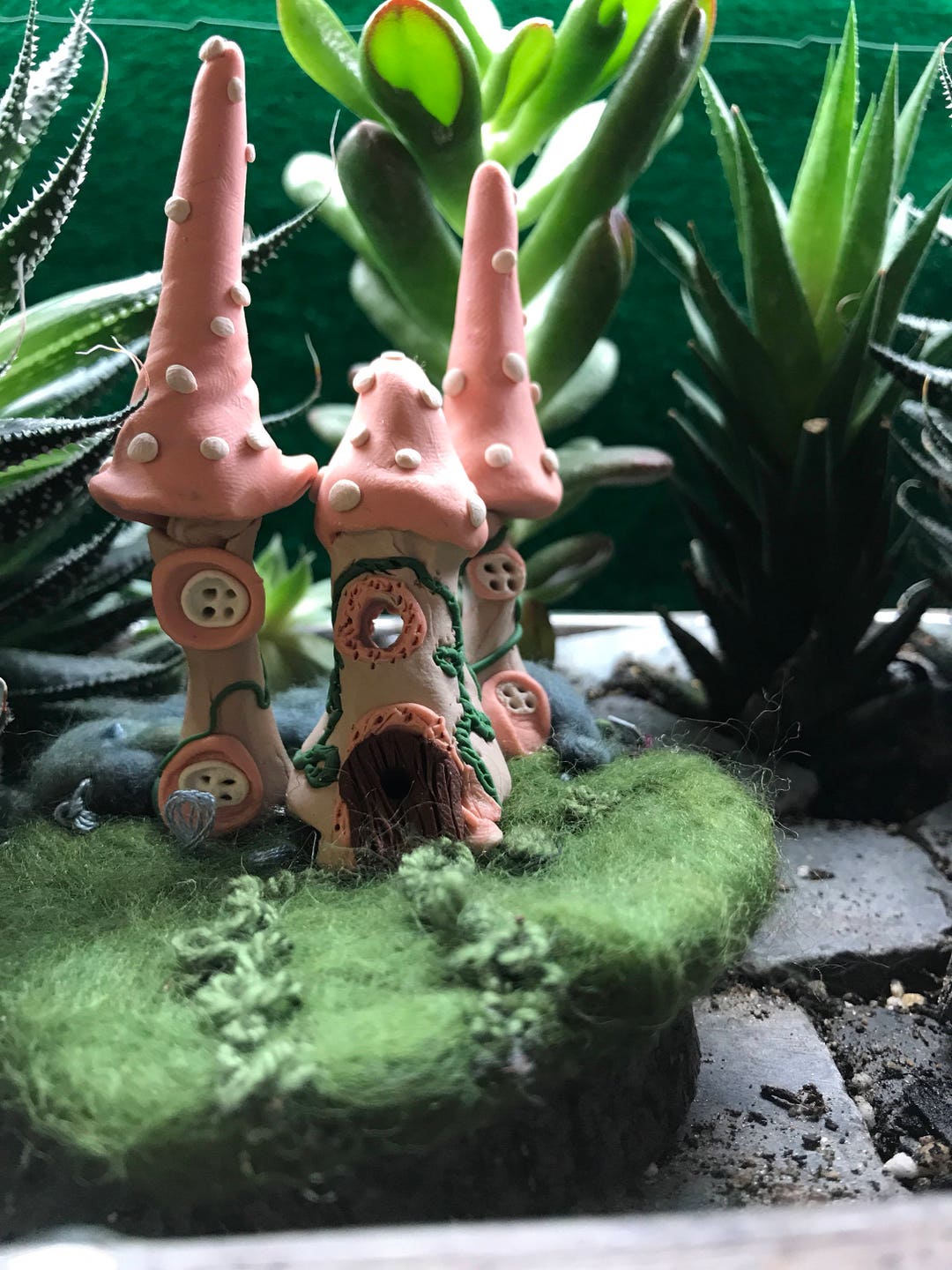 Miniature Castle, Three Tower Castle. Fairy Doll Castle - Etsy