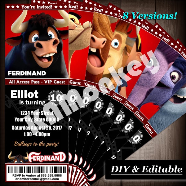 Ferdinand Birthday - Etsy