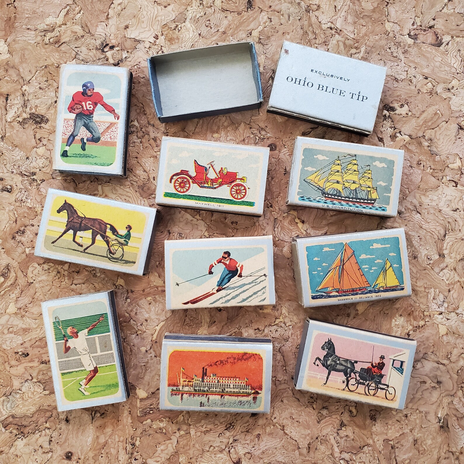 Vintage 1955 Ohio Blue Tip Empty Matchbox - Your Choice - Etsy