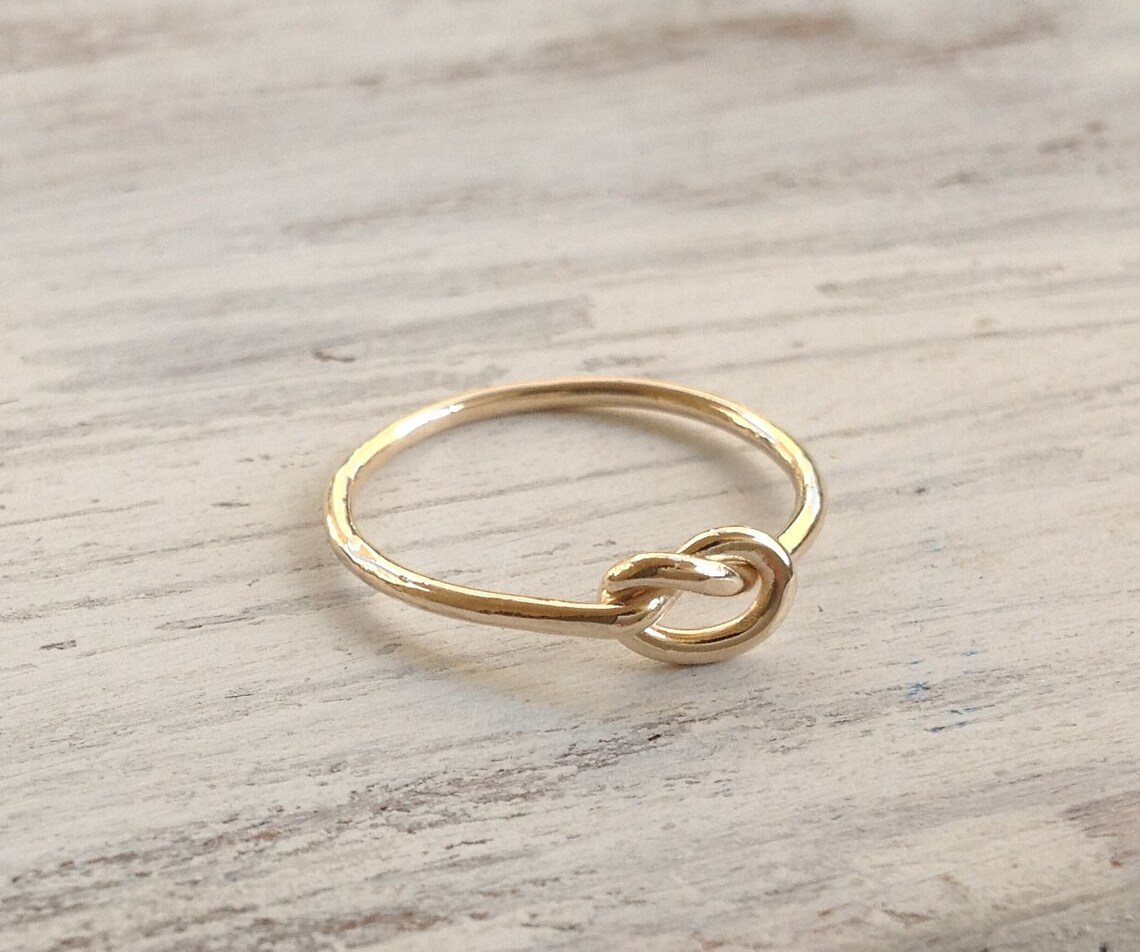 Knot Ring Infinity Knot Gold Ring Knot Knuckle Ring Above - Etsy