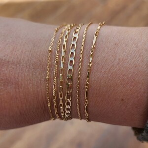 Gold Bracelet, Dainty Chain Bracelet,minimalist Gold Bracelet ...