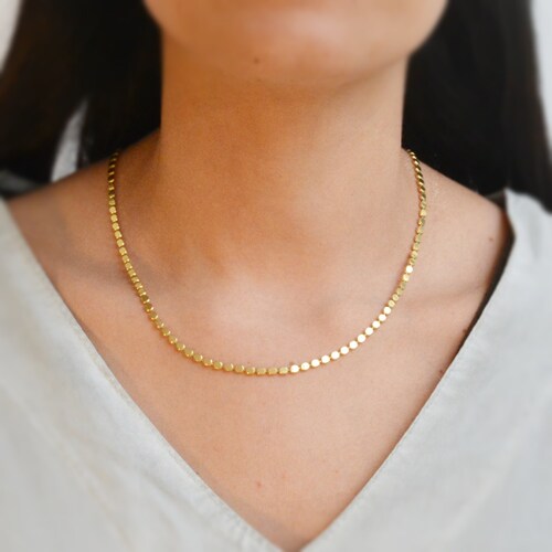 10K Solid Yellow Gold Personalized Custom Vertical Bar Pendant | Etsy