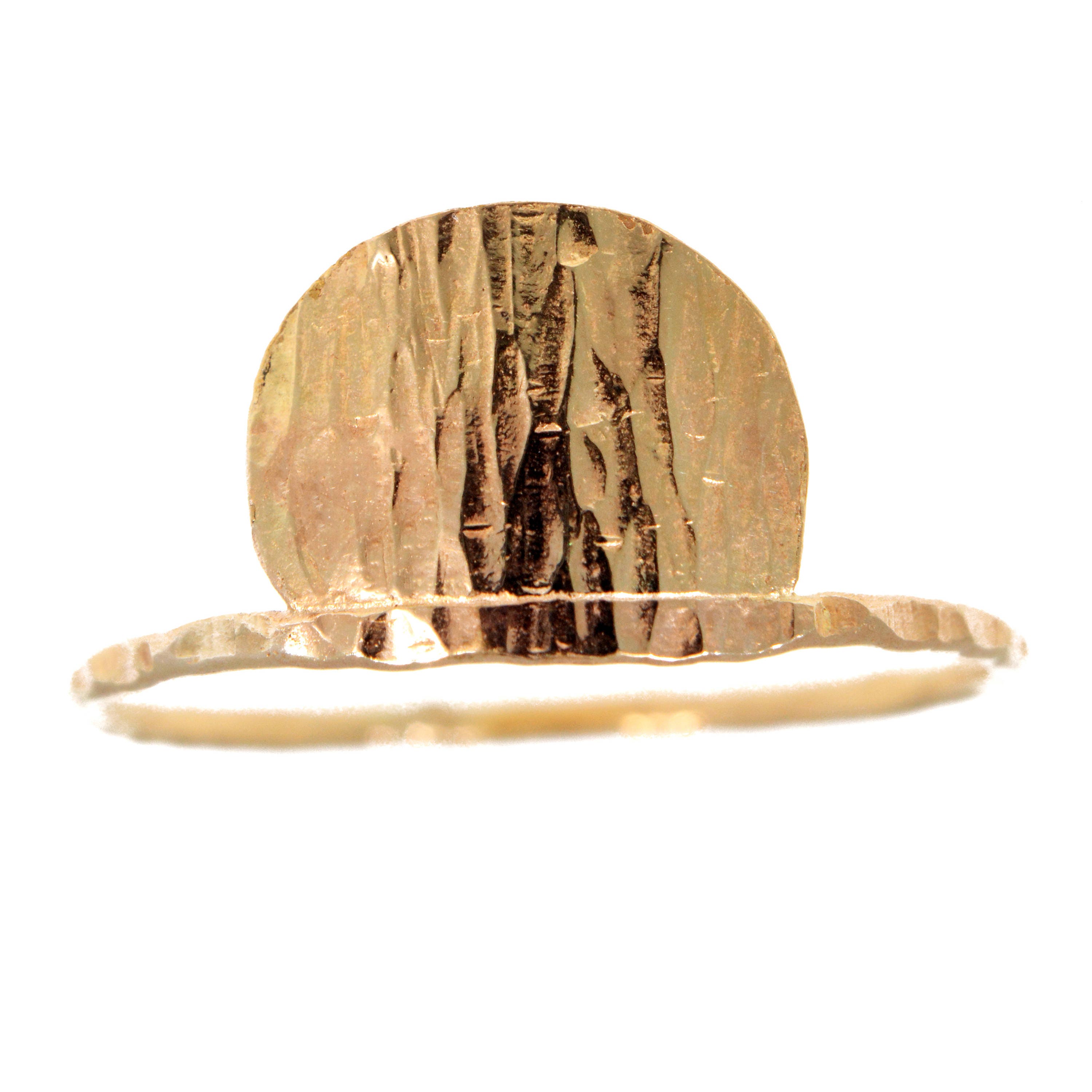 Gold stack ringgold filled ringgold hammered ringstack | Etsy