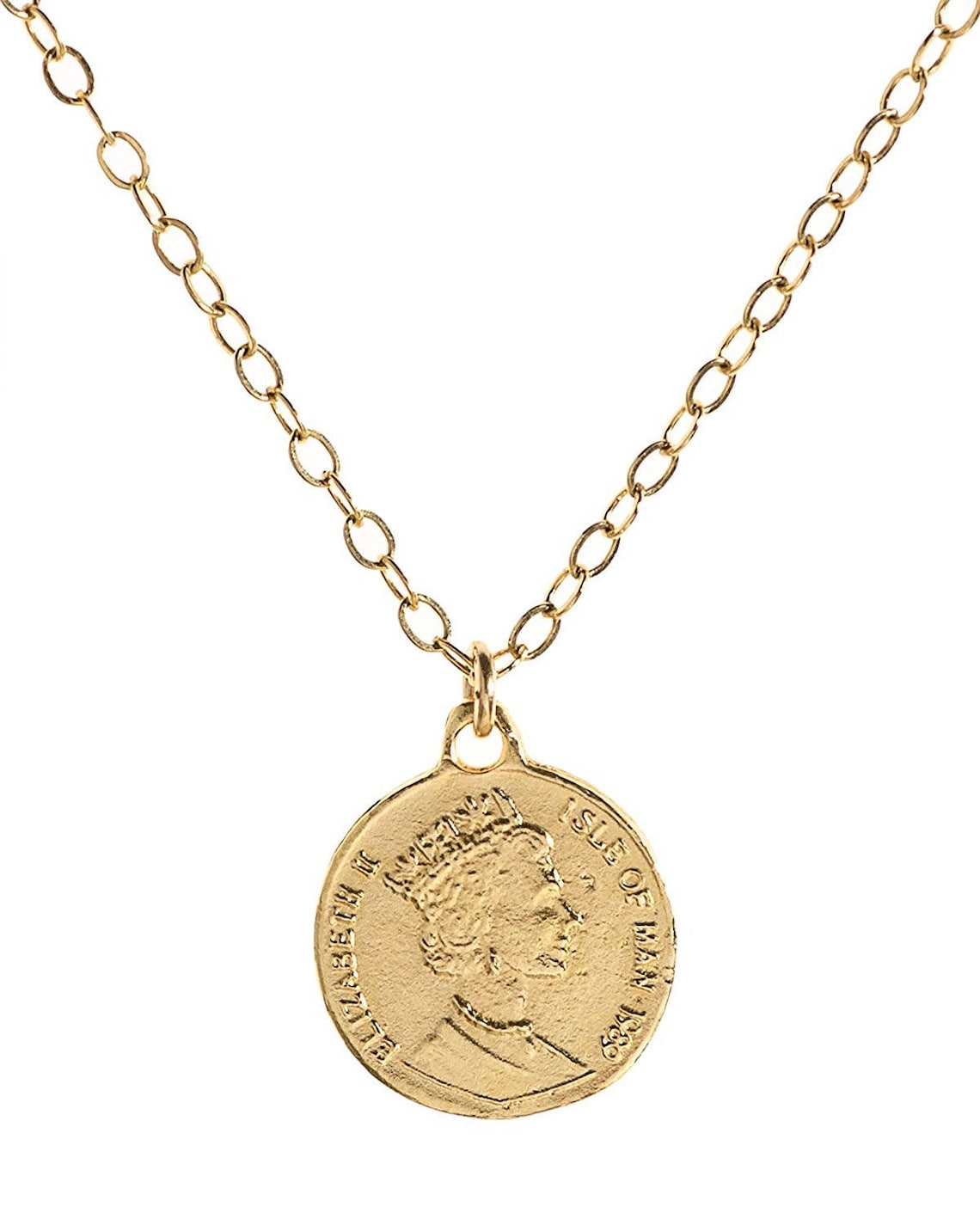 Coin Necklace Gold Gold Coin Pendant Necklace Women Coin - Etsy