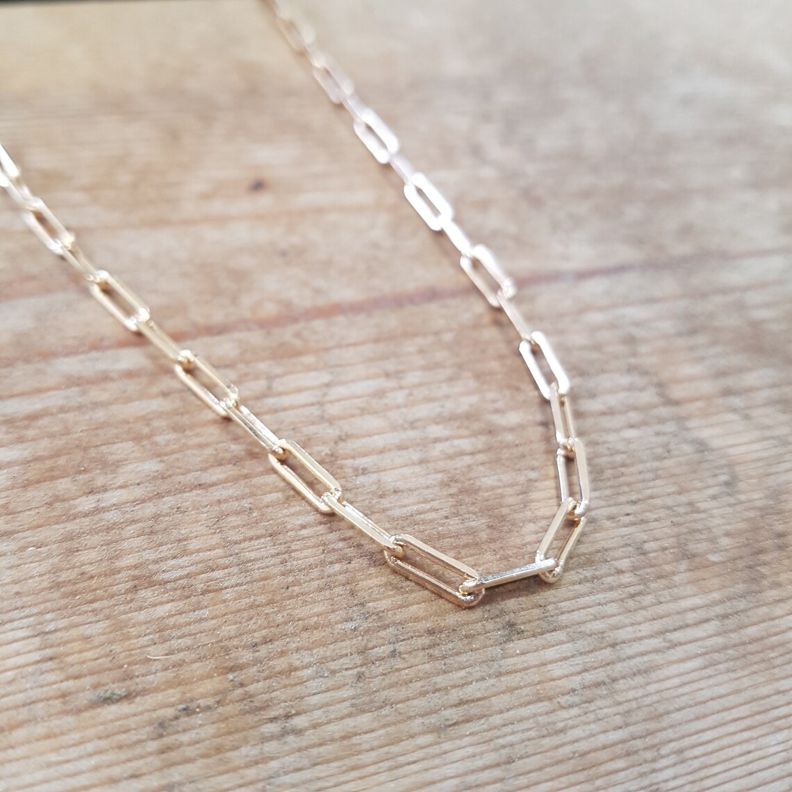 Gold Chain Necklaceminimalist Chain Link Necklacelayering - Etsy