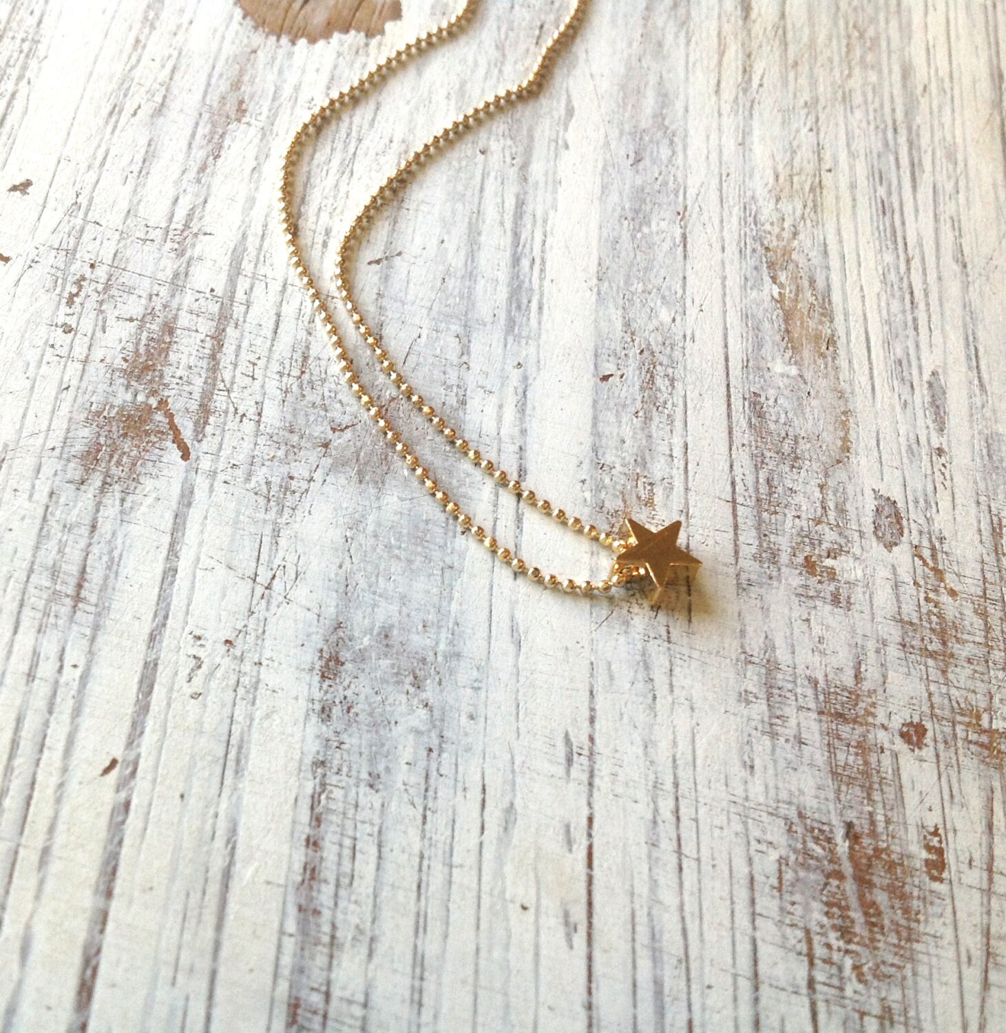 Tiny Star Necklace Gold Star Necklace Simple Minimalist - Etsy