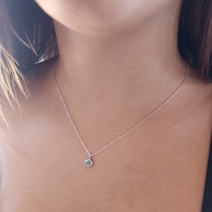 Small Evil Eye Necklace, Silver Evil Eye,sterling Silver Necklace,evil ...