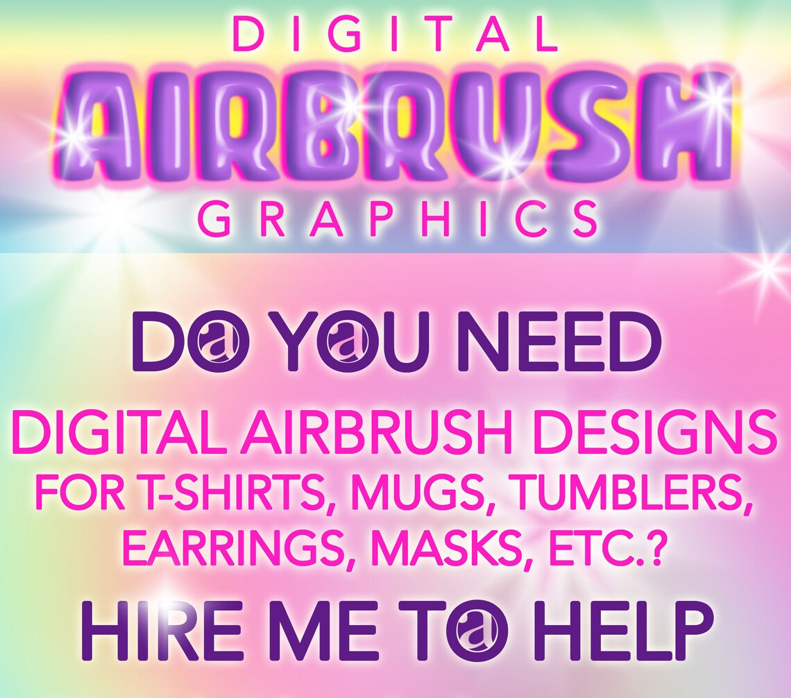 Airbrush Name Designs for Sublimation Printing Etc. - Etsy