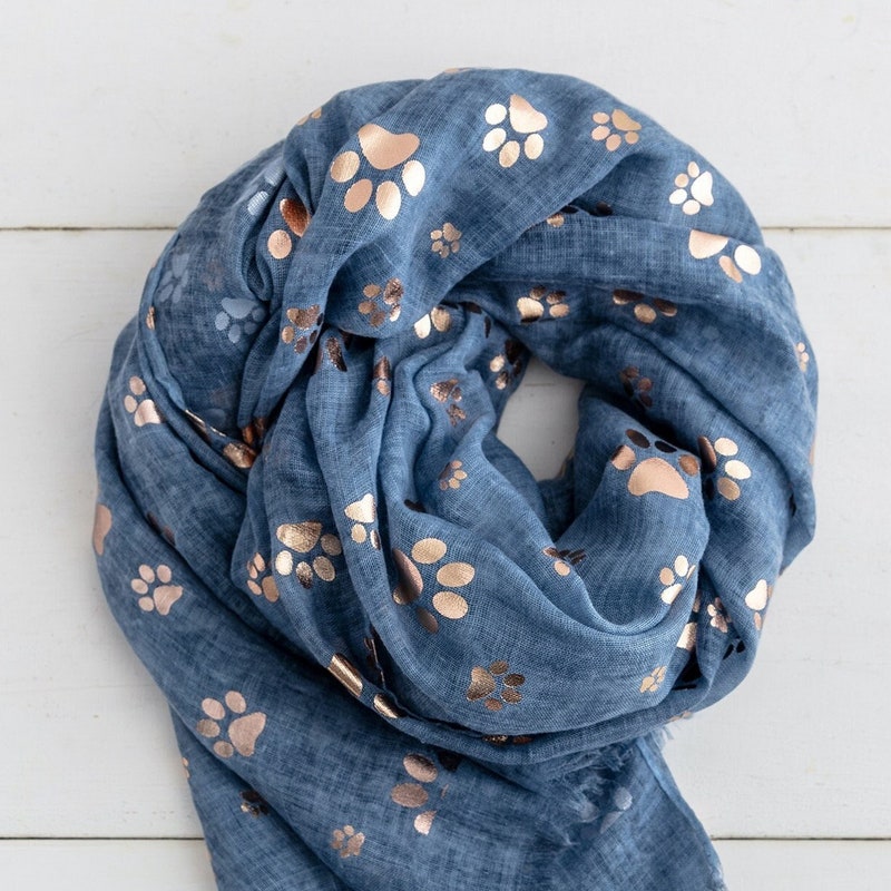 Blue Scarf - Etsy