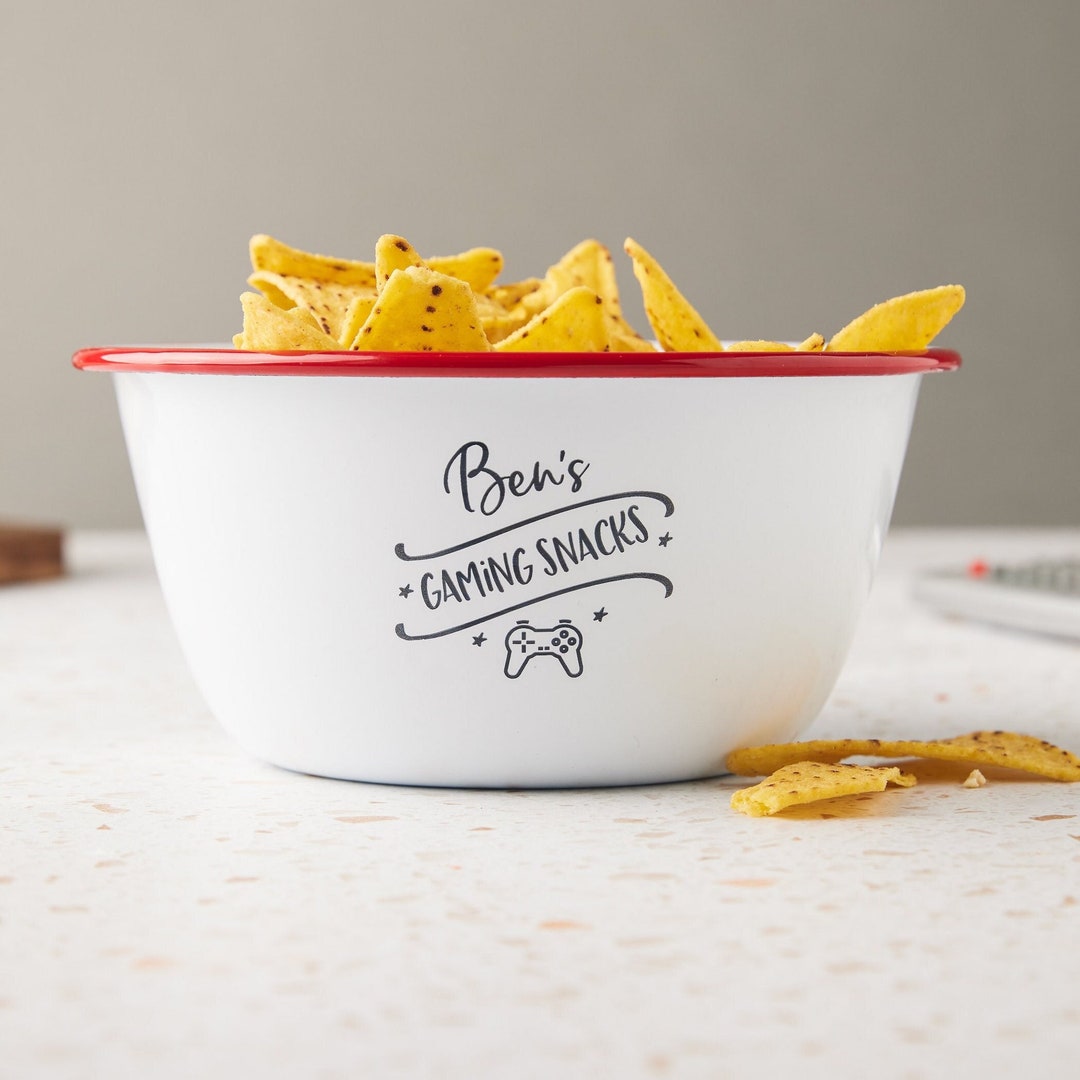 Gaming Snacks Bowl Personalised Christmas Gift for Him Christmas Gift ...