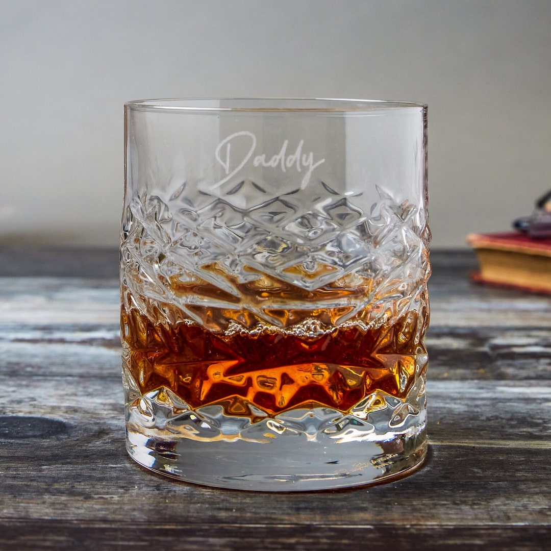 Personalised Crystal Whisky Glass Personalised Glass Tumbler