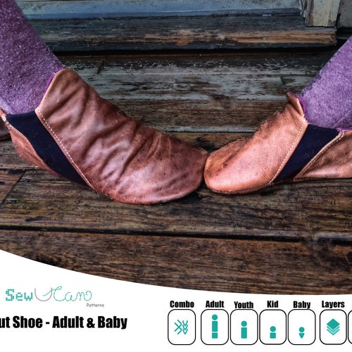 TEEN/ADULT Sprout Shoe PDF Pattern - Etsy