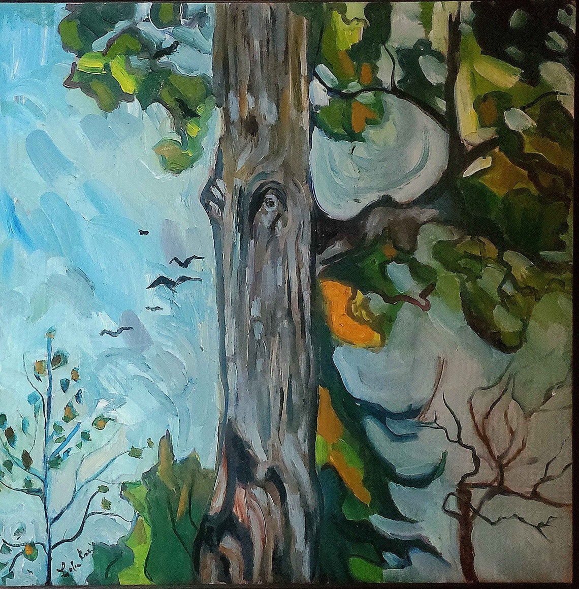 The Wise Tree, Art Print on Quality Heavyweight Card Stock 6x9 Inches ...