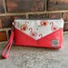 Elegant Floral Flamingo Wristlet Bag | Zipper Purse | Wristlet Purse ...