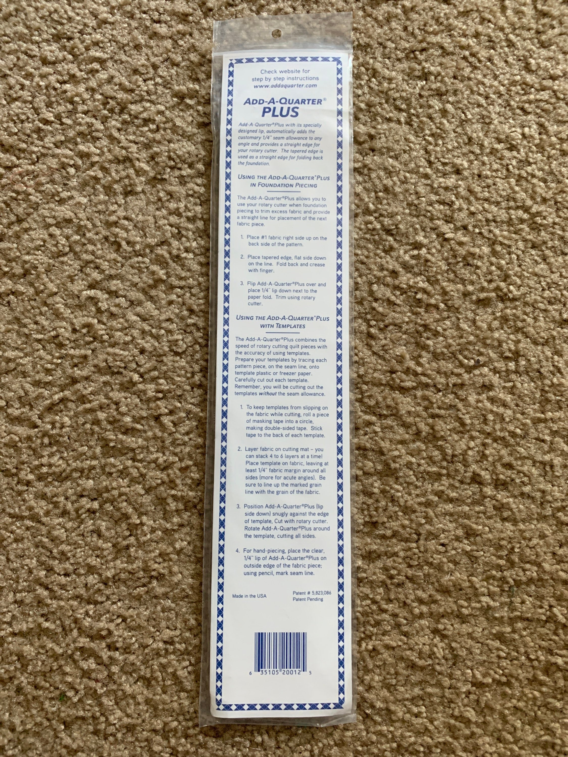 Add-a-quarter PLUS Ruler - Etsy