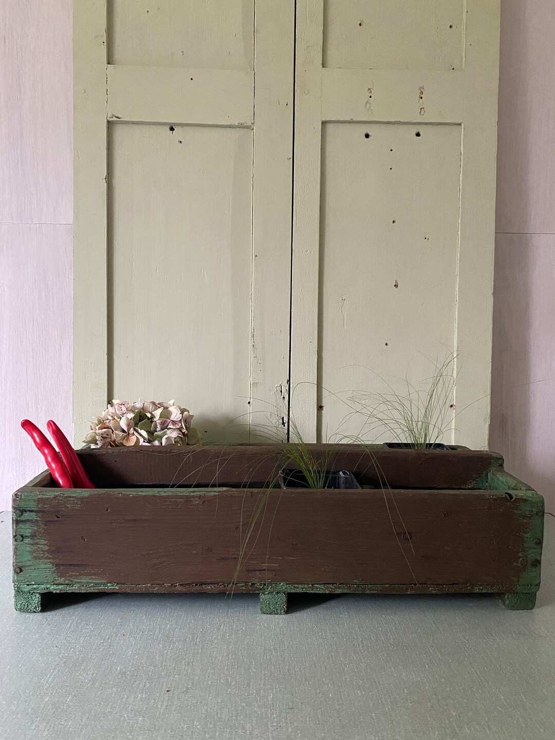 Vintage Wooden Trugscratch Built Wooden Trugwooden Trug for Gardenlarge ...