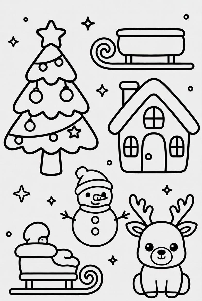 Christmas Coloring Bundle for Kids - Volume 2 – Instant Download - Etsy