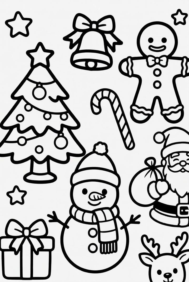 Christmas Coloring Bundle for Kids - Volume 2 – Instant Download - Etsy