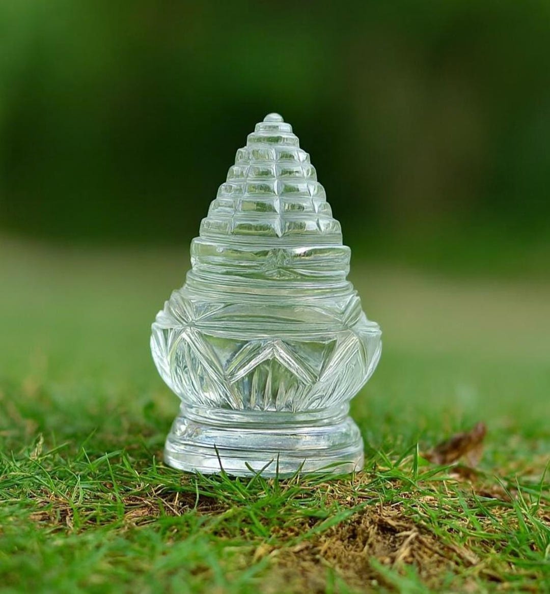 Sphatik Shri Yantra: Clear Quartz Crystal Pyramid for Meditation - Etsy