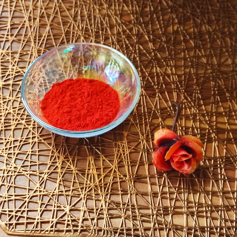 Pure Red Roli Kumkum Powder, Haldi Based, Pooja Tika - Etsy