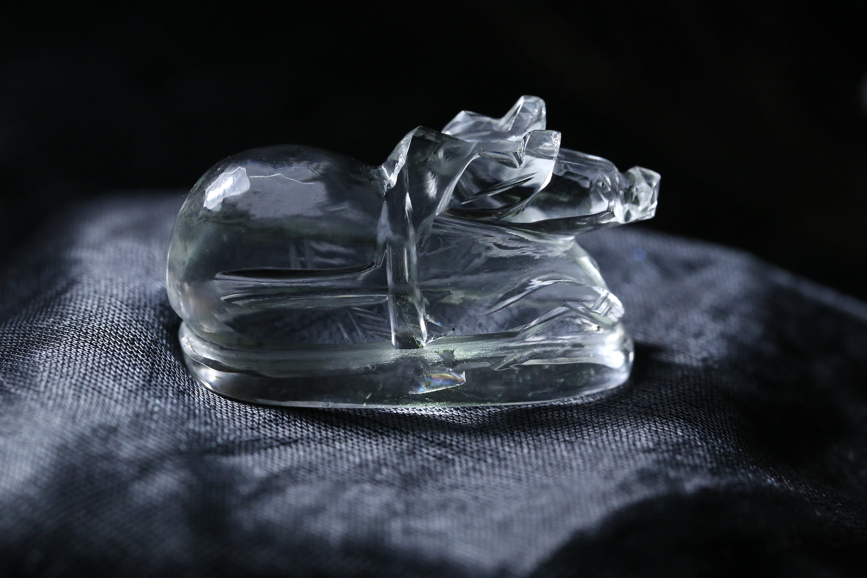 Crystal Glass Nandi Bull Shiva Holistic Divine Spiritual | Etsy