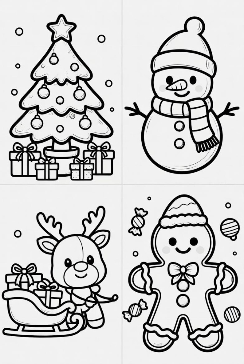 Christmas Coloring Bundle for Kids - Volume 2 – Instant Download - Etsy