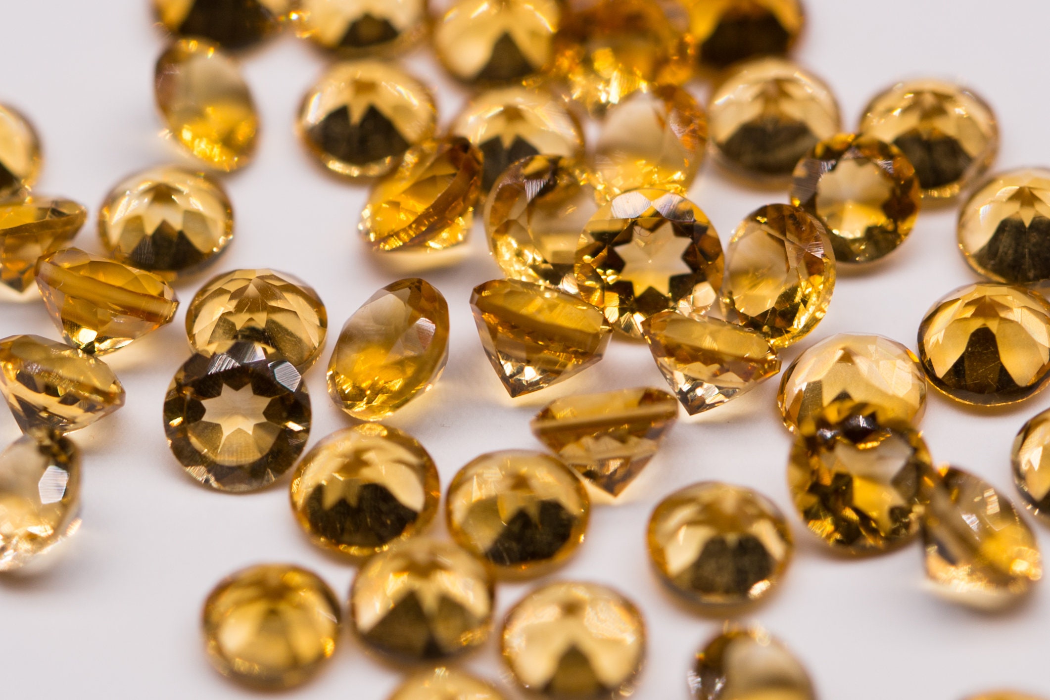 Natural Gemstone Citrine Round Cut Stones 4mm C-2 Graded - Etsy UK