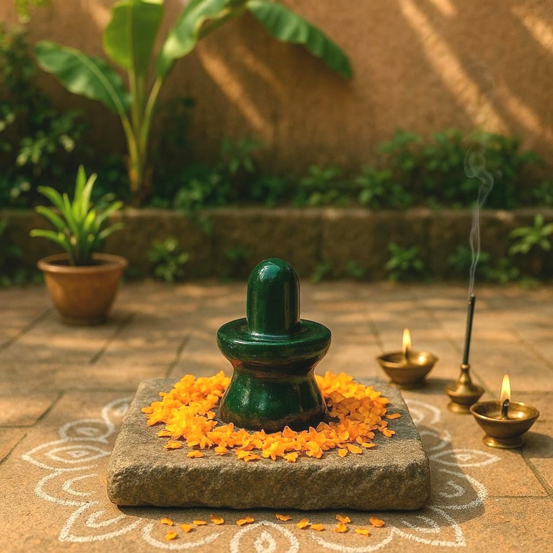 Green Aventurine Shiv Lingam, Indian Prayer Stone for Meditation - Etsy