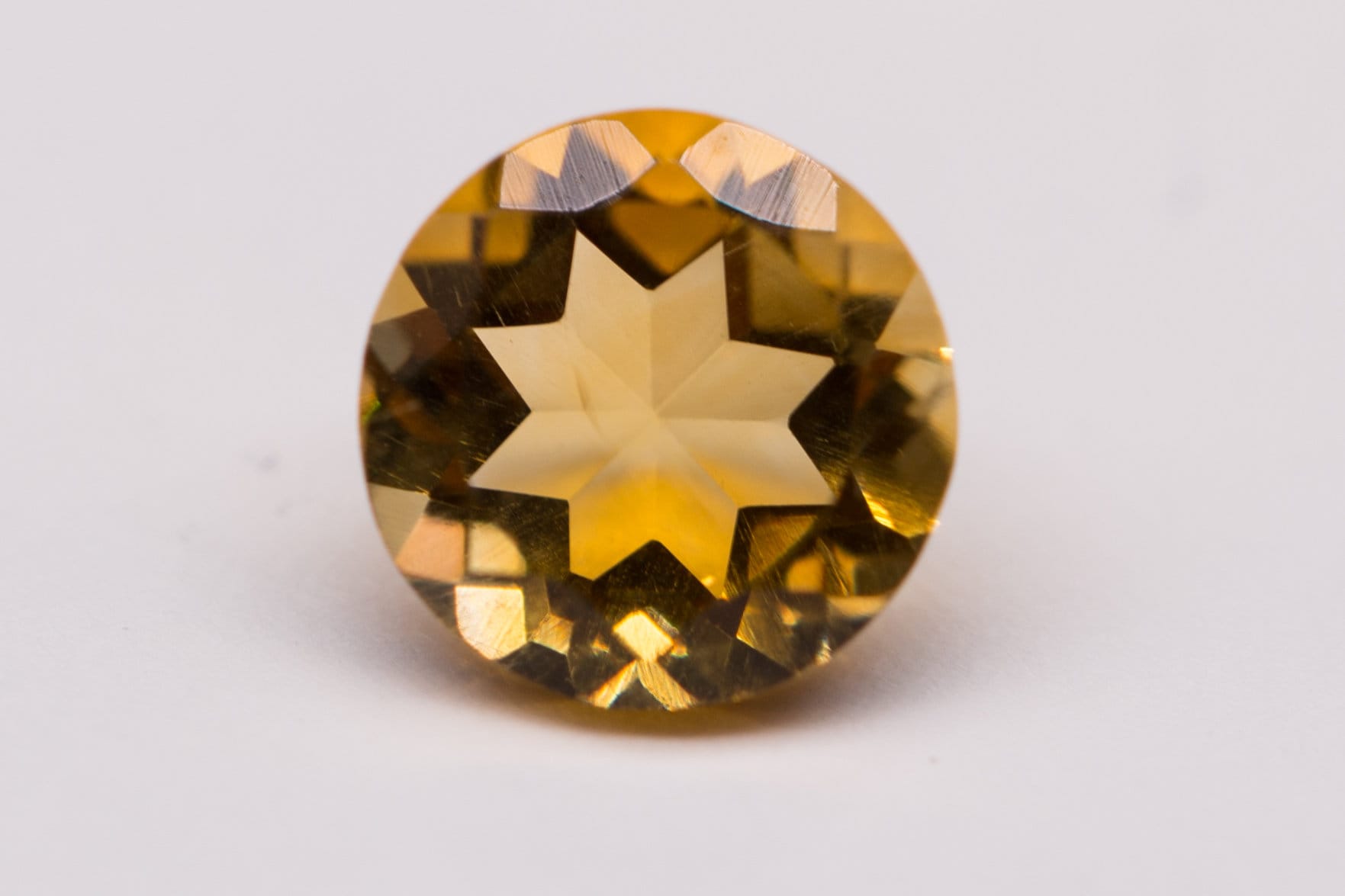 Natural Gemstone Citrine Round Cut Stones 6.00mm C-2 Graded Citrine ...