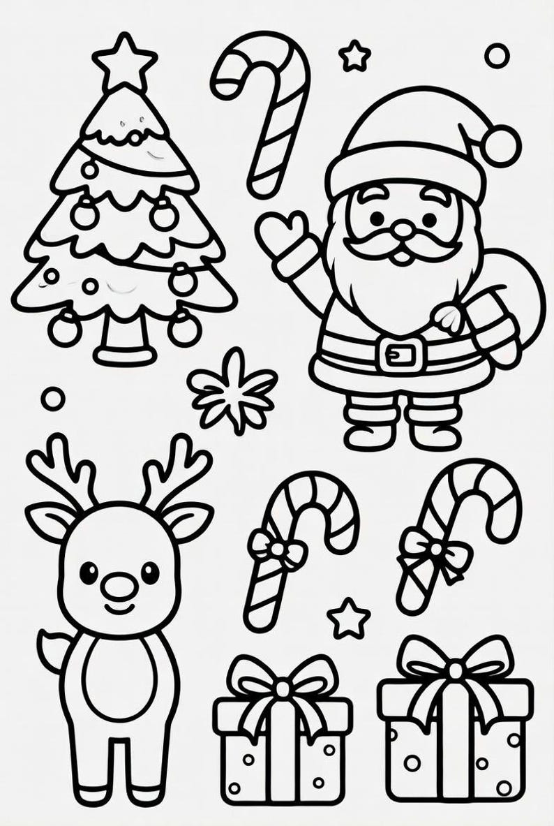 Christmas Coloring Bundle for Kids - Volume 2 – Instant Download - Etsy