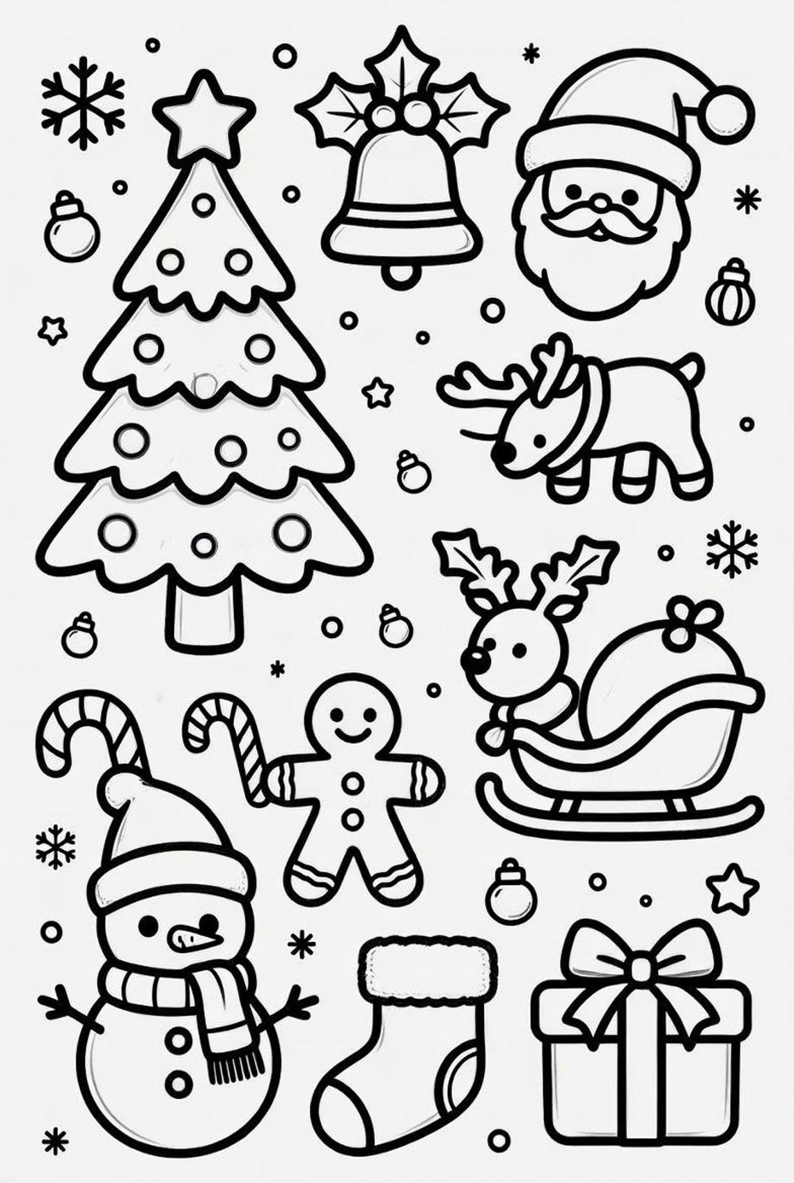 Christmas Coloring Bundle for Kids - Volume 2 – Instant Download - Etsy