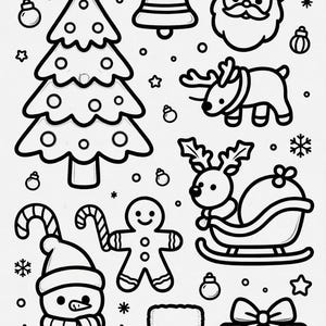 Christmas Coloring Bundle for Kids - Volume 2 – Instant Download - Etsy