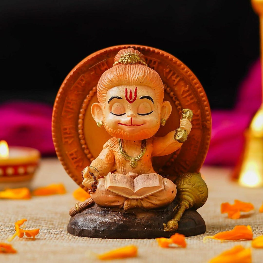 Lord Hanuman Mini Idol for Car Dashboard, Handcrafted Hindu Figurine - Etsy