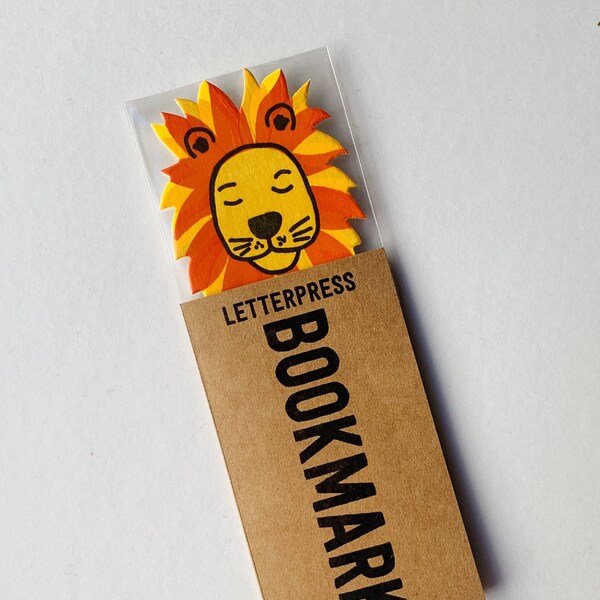 Lion Bookmark - Etsy