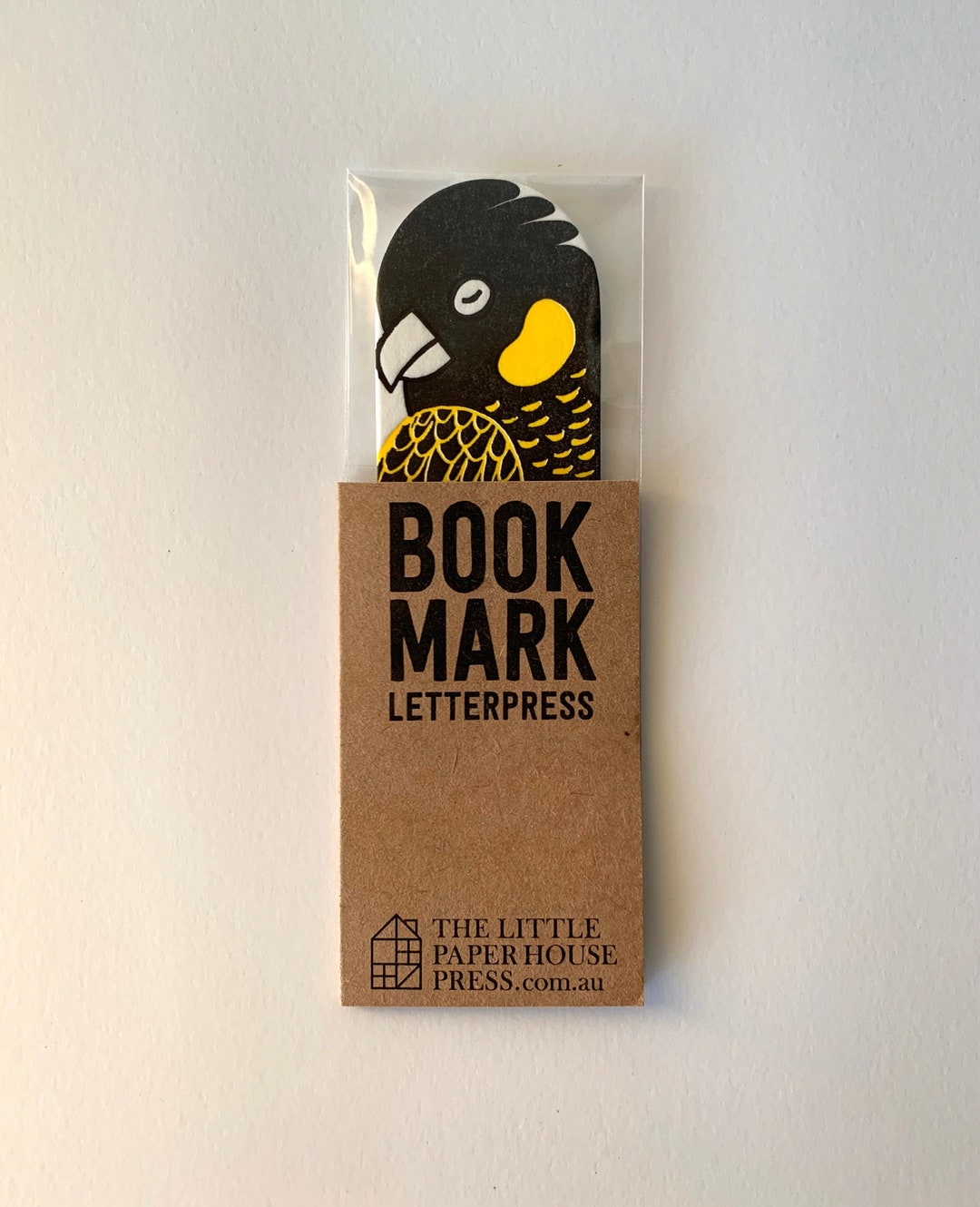 Yellow Tailed Black Cockatoo Bookmark Letterpress - Etsy Australia