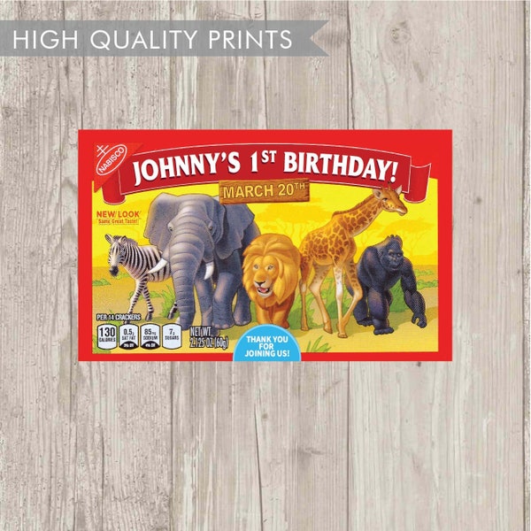 Animal Cracker Label - Etsy