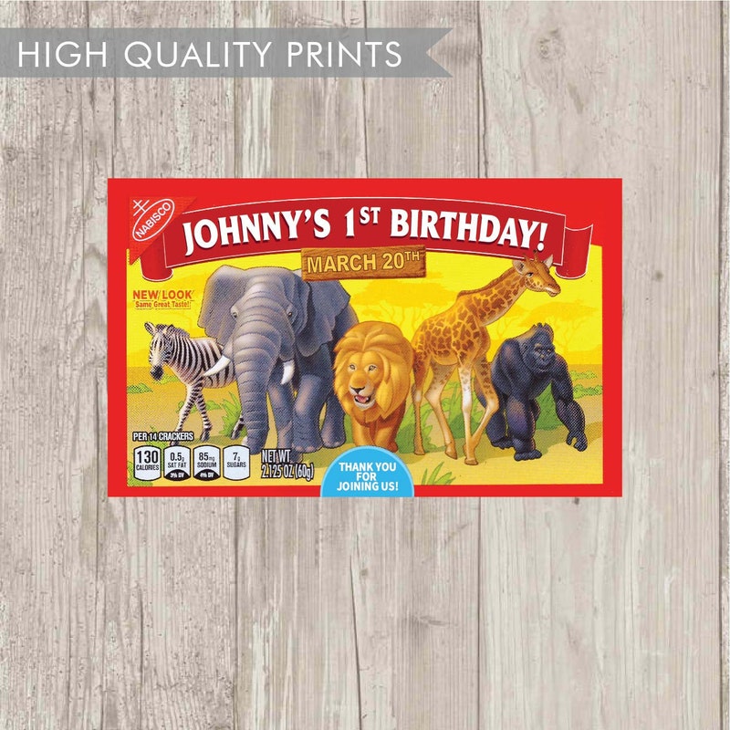Animal Cracker Label - Etsy
