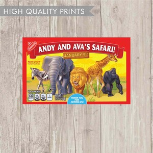 Custom New Animal Cracker Design Labels (5) – Children’s Carnival ...