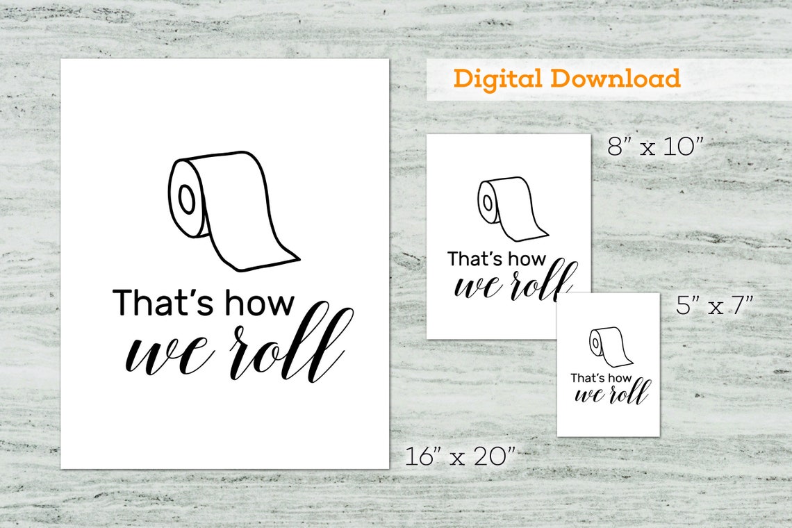 That's How We Roll Printable Art Instant Download - Etsy