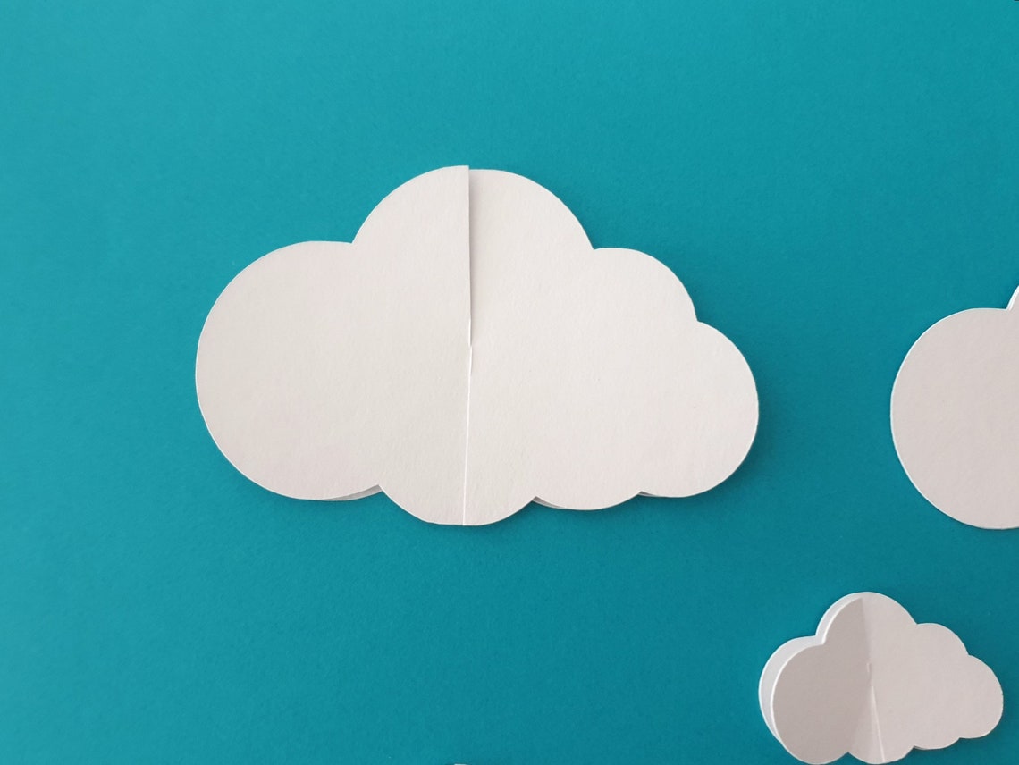 3D Paper Cloud - DIY Nursery Decoration - Eco-responsible - Various ...