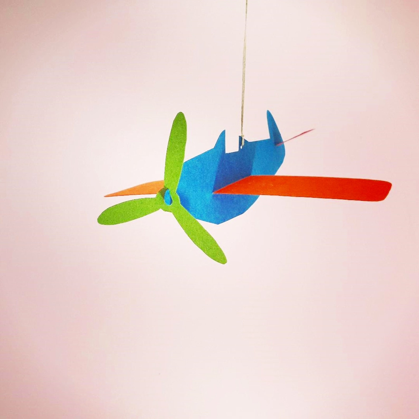 Handmade Airplane Baby Mobile – Colorful Paper Mobile – Airplane ...