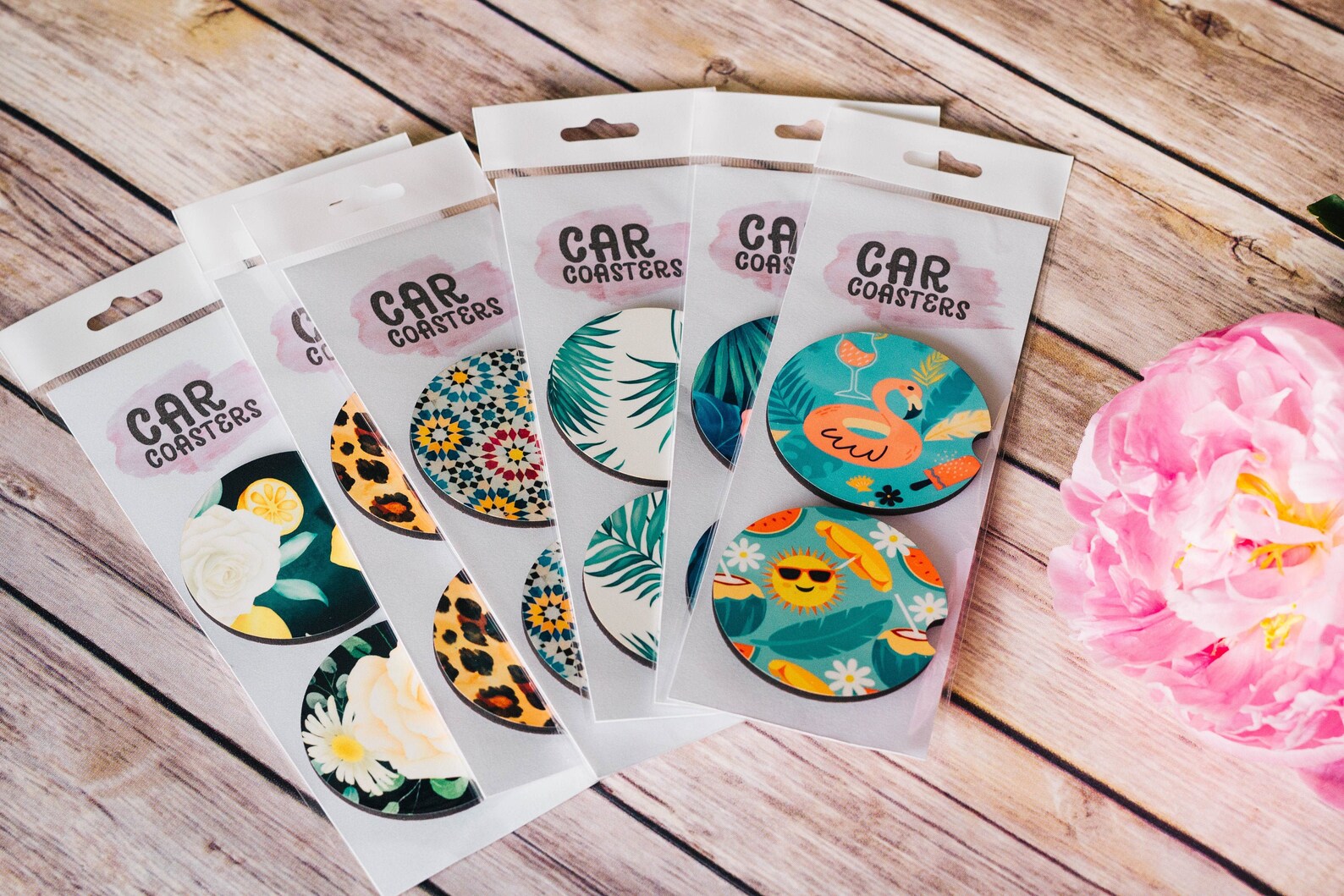 Car Coasters Set of 2 Custom Designed Car Decor - Etsy