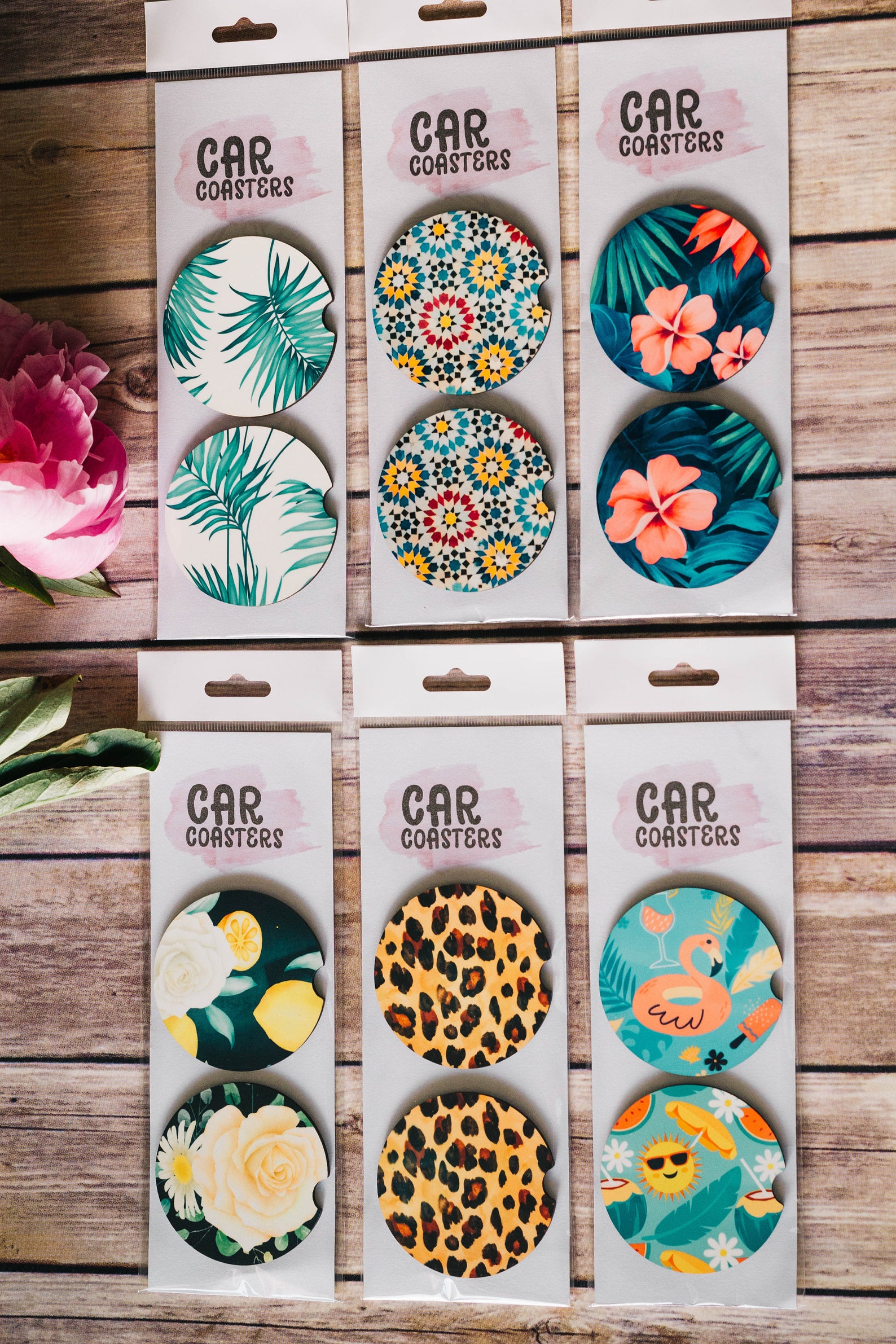 Car Coasters Set of 2 Custom Designed Car Decor - Etsy