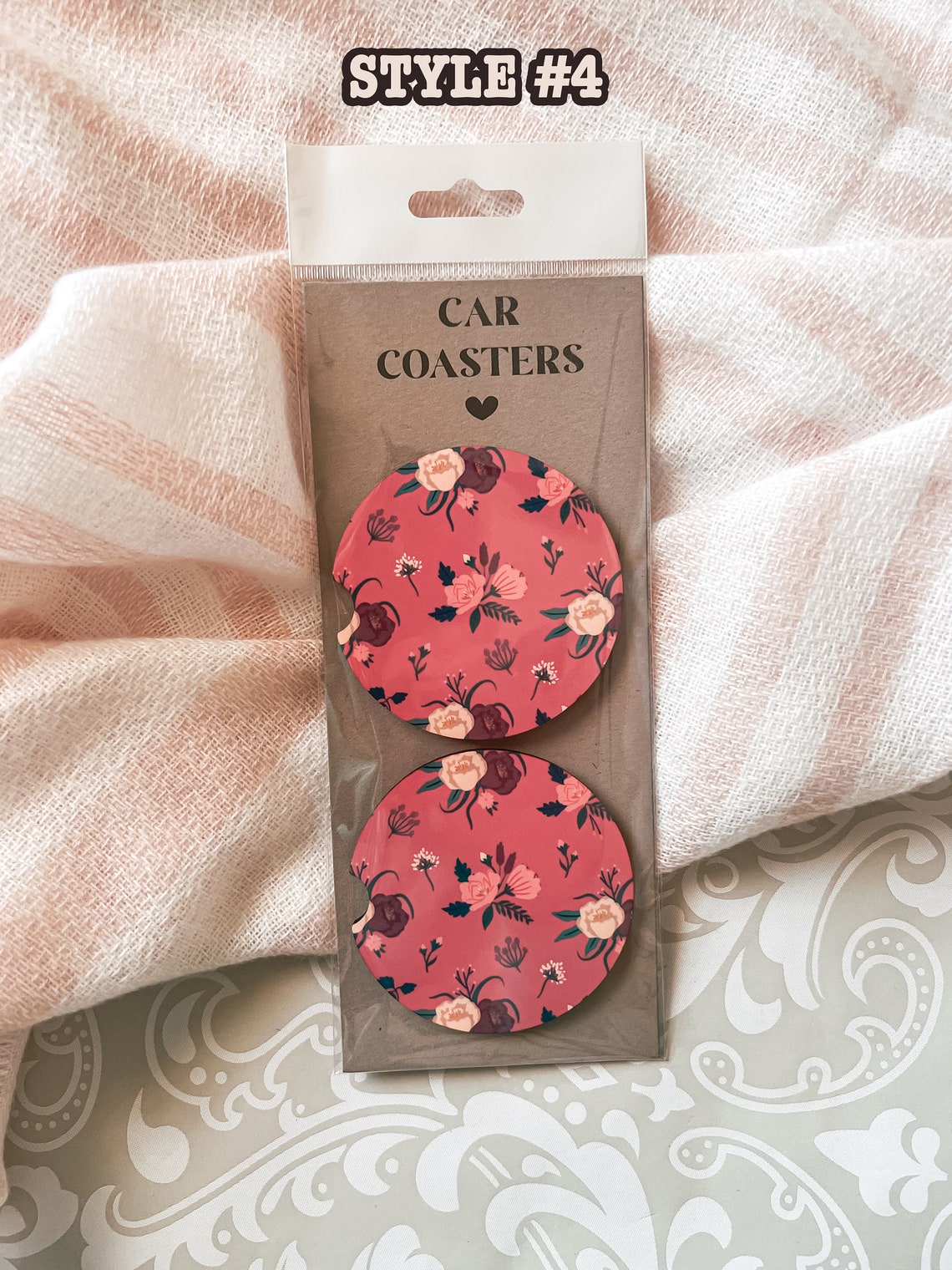 Floral Car Coasters Spring and Summer Collection Car - Etsy