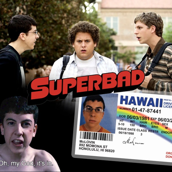 Mclovin Fake Id - Etsy
